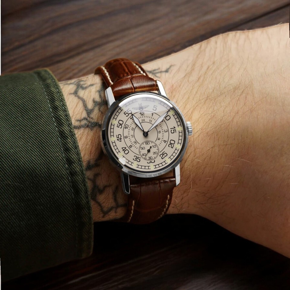 Soviet Military Pobeda-Aviation Mechanical Watch, Vintage 1980s Men's ...