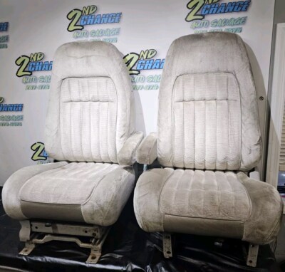 88-94 OBS CHEVY SILVERADO GMC SIERRA FRONT BUCKET SEATS Gray CLOTH With ...