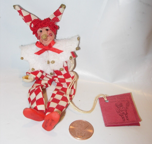 VINTAGE RANDI TAYLOR LITTLE LEGACYS ELF JESTER HANDMADE FIGURINE MARDI ...