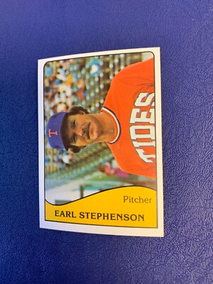 1979 TCMA #25 Earl Stephenson RC - Tidewater Tides Minor League Mets ...