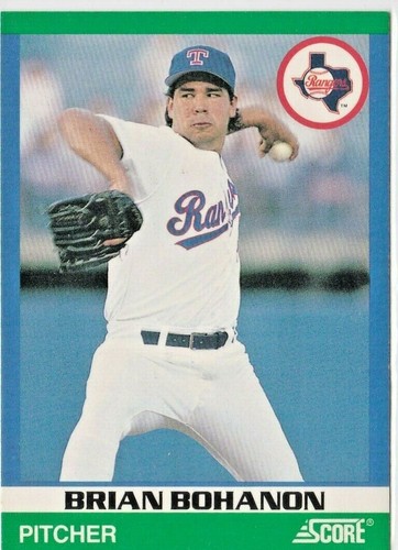 Brian Bohanon Rangers Pitcher 1991 Score RISING STAR Card # 53 Near ...