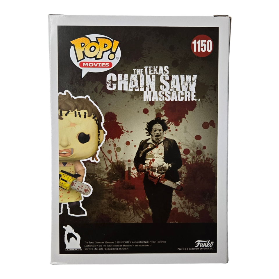 Tom Morga Signed Funko Pop Leatherface Texas Chainsaw Massacre ...