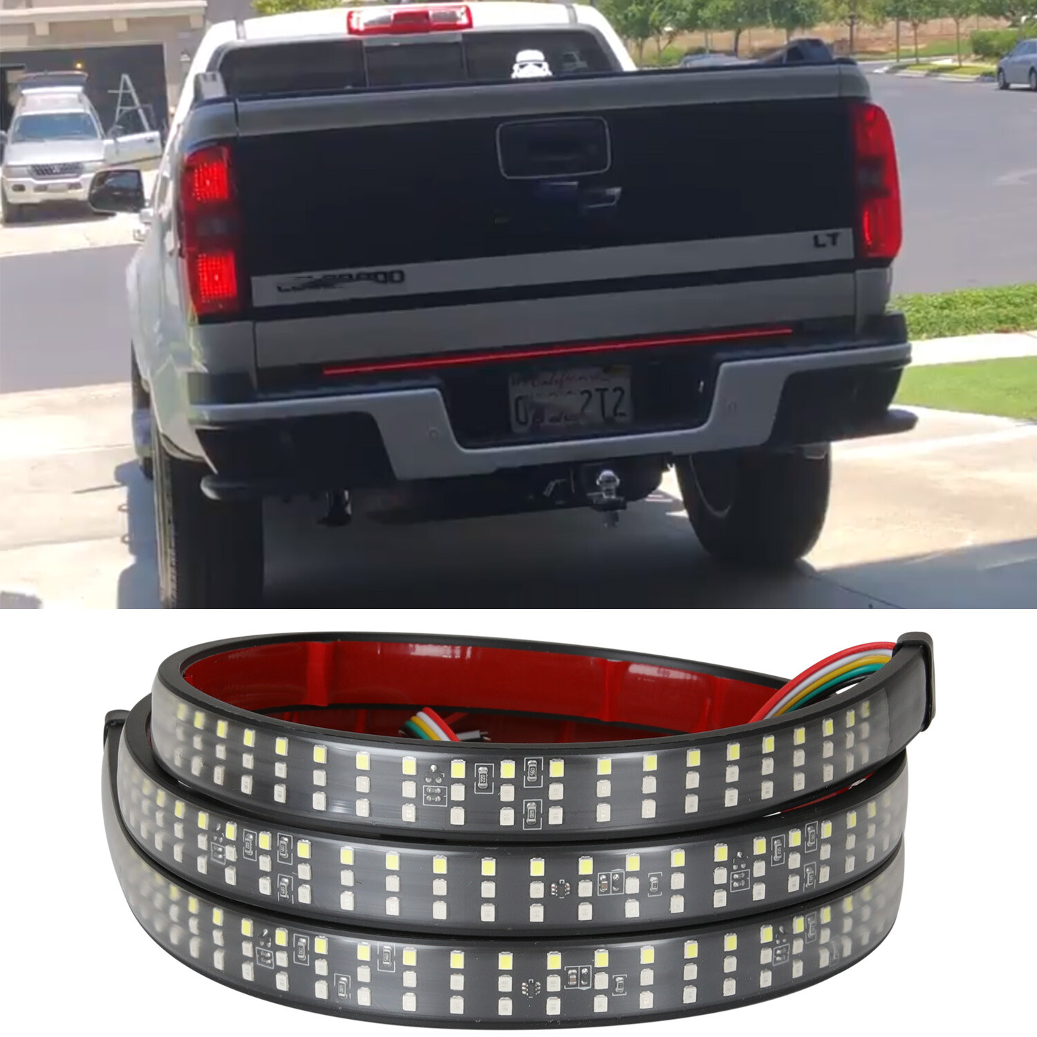 For Chevy Colorado 6 Function Tailgate LED Strip Reverse Turn Signal ...