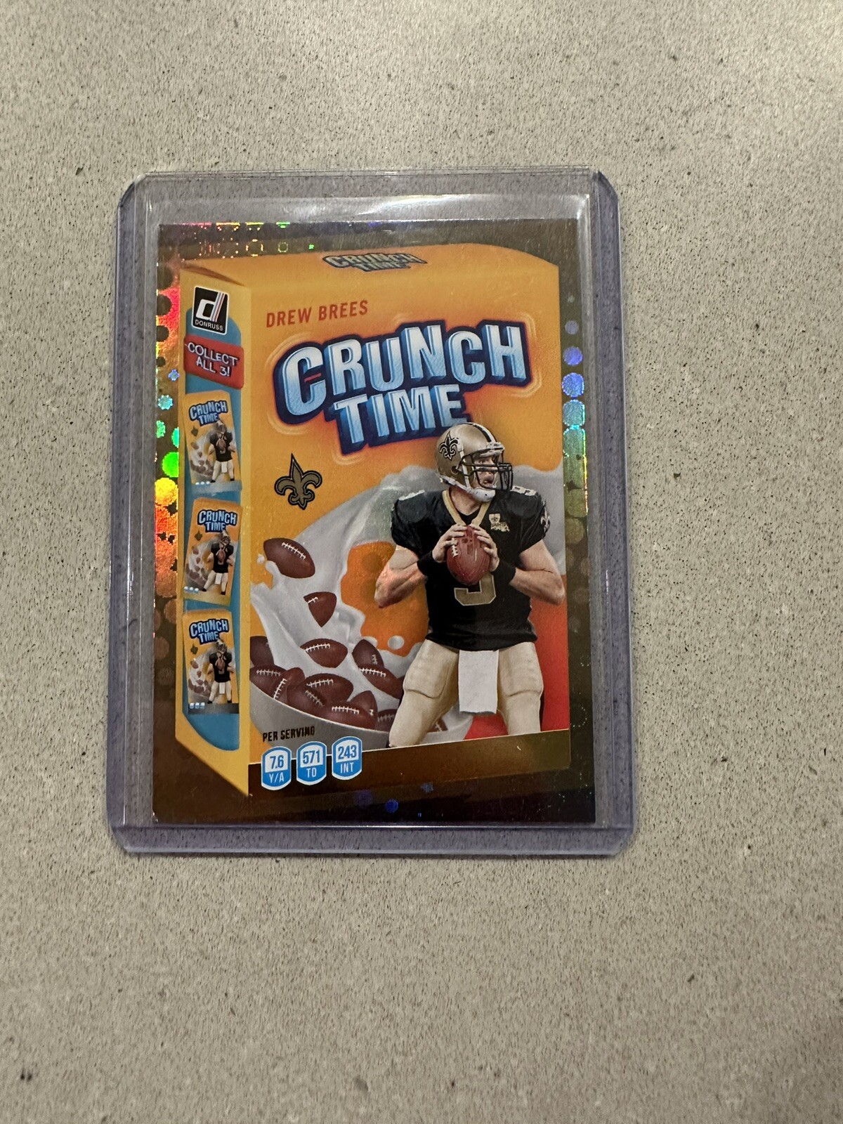 2022 Donruss Football Crunch Time Galactic Drew Brees New Orleans ...
