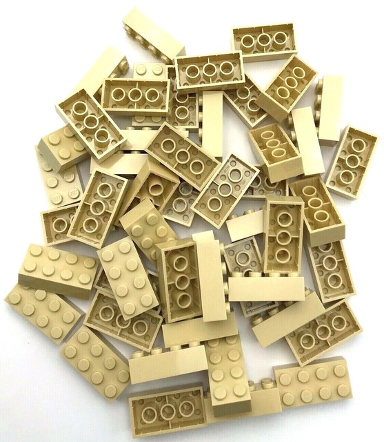 Lego 50 New Tan Bricks 2 x 4 Stud Building Blocks Pieces Parts | eBay