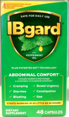 IBgard Irritable Bowel Syndrome (IBS) Relief 48 Capsules 763935117044 ...