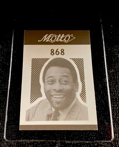 Pele 1987 Motto Trivia Game Trading Card Soccer Great Brazil FIFA ...