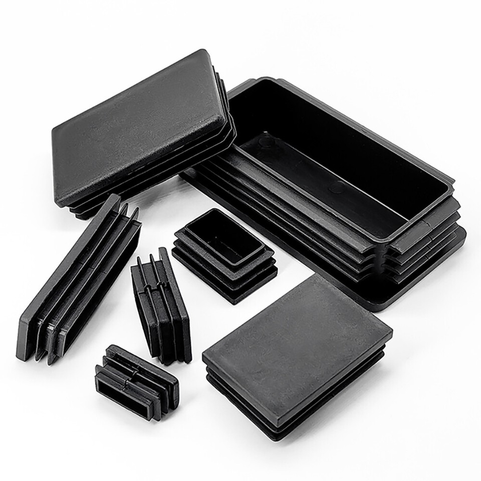 Square & Rectangle Plastic End Caps Blanking Plugs Tube Inserts ...