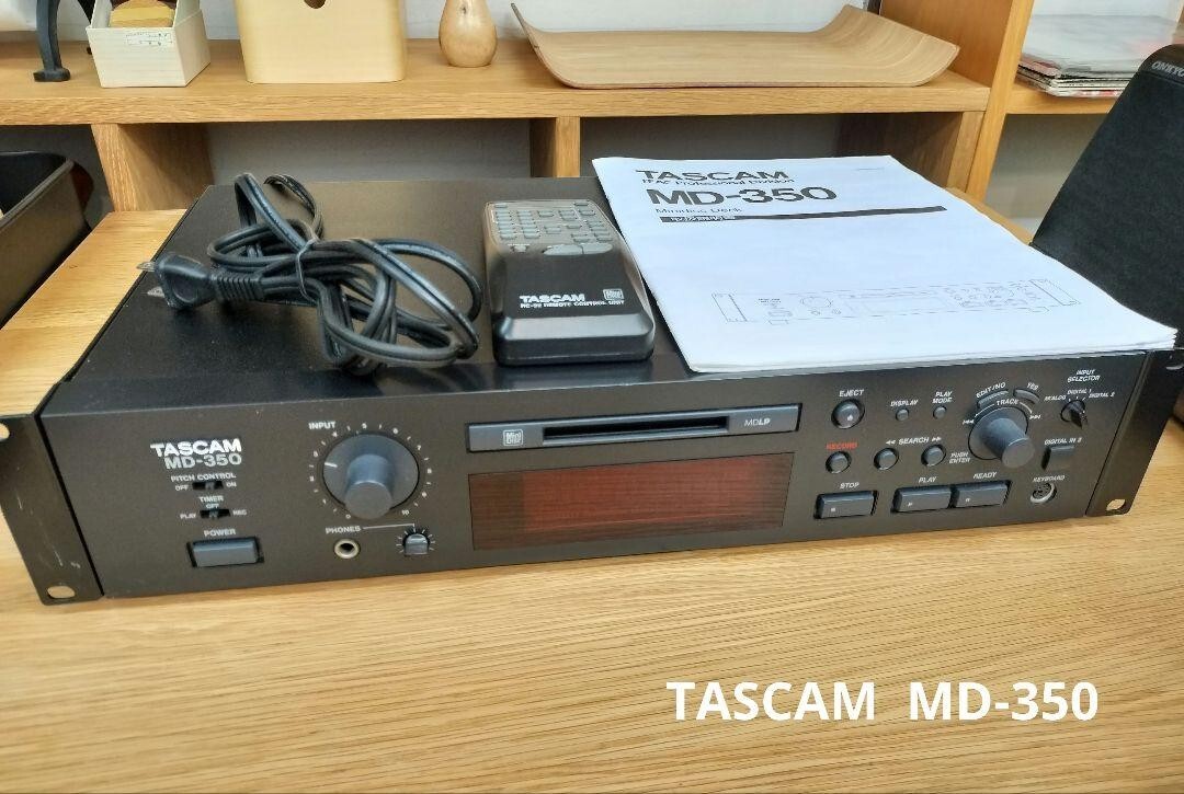 Tascam Professional MD-350 Mini Disc Player Recorder MD Deck Used ...