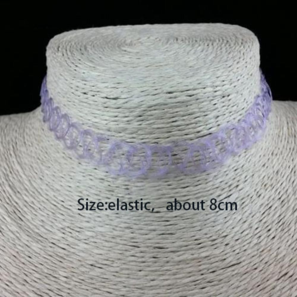 Jewellery Stretch Tattoo Choker Vintage Elastic Retro Necklace Choker ...