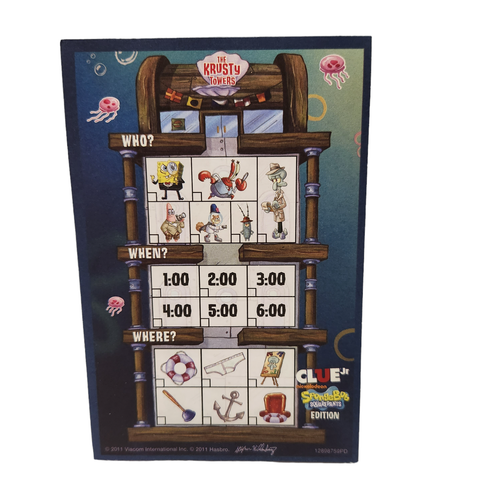 Clue Jr 2011 SpongeBob SquarePants Detective Sheets Notepad Replacement ...