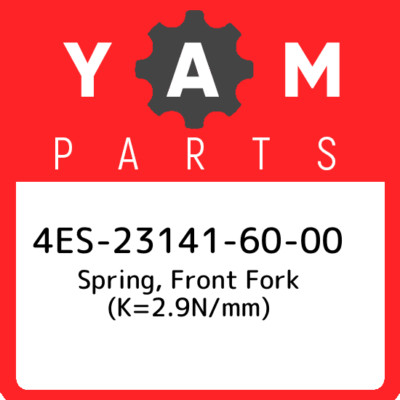 4ES-23141-60-00 Yamaha Spring, front fork (k=2.9n/mm) 4ES231416000, New ...