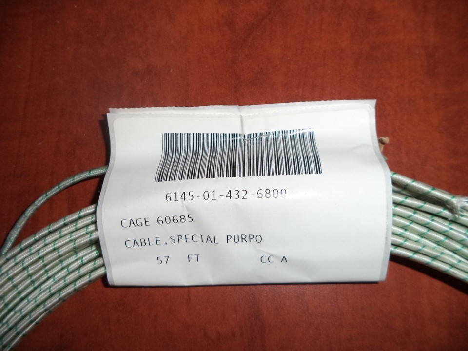 Helicopter Special Purpose 852-4991584 Cable 6145-01-432-6800 | eBay