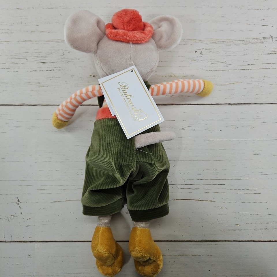 Bukowski Mouse Henry Hat 13" Sweden Plush Stuffed Animal Stuffy Baby ...