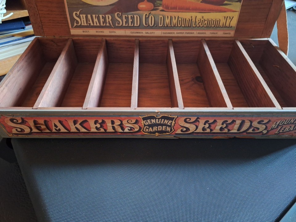 David T. Smith & Co. Vintage Wooden Shakers & Seeds Box Mount Lebanon N ...