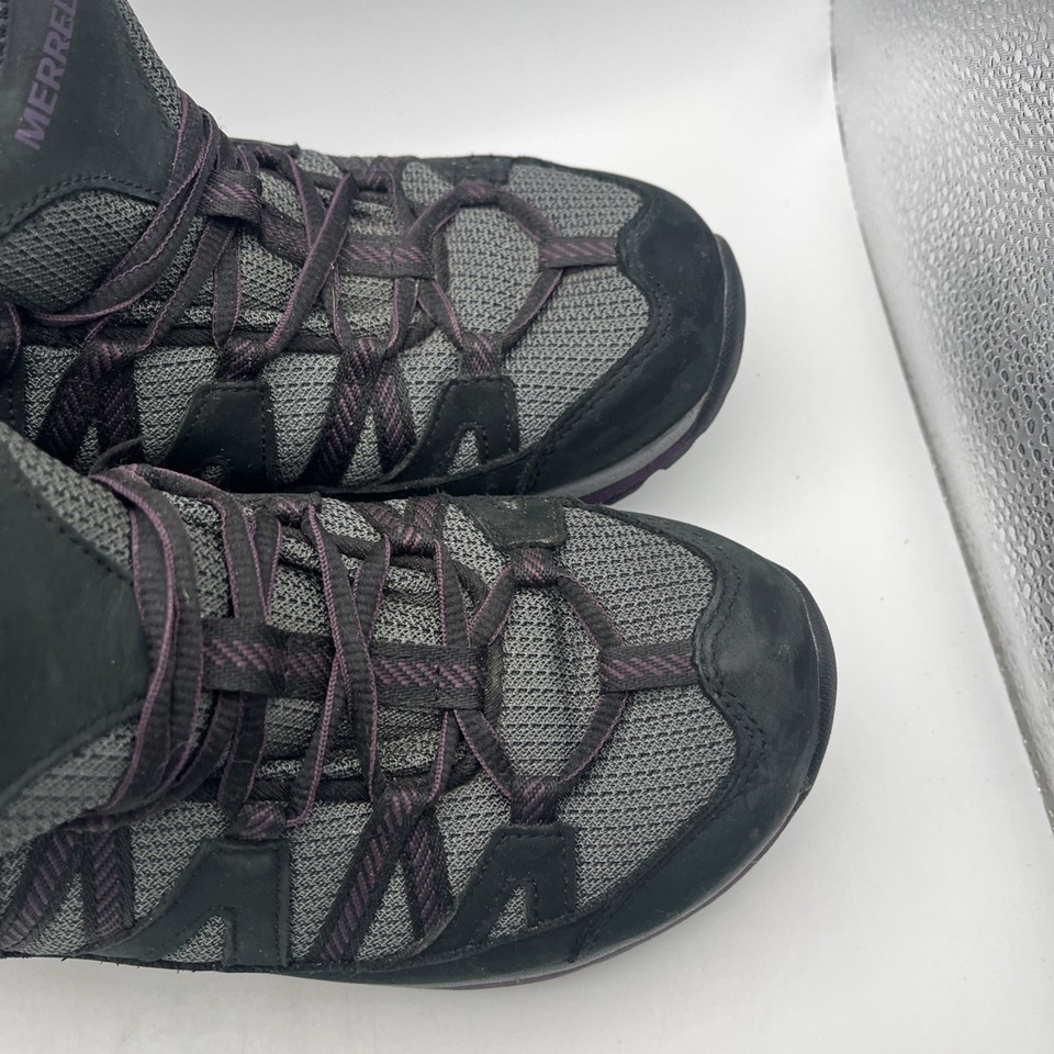 Merrell Siren Sport 3 Hiking Shoes Women 8W Gray Purple Vibram Trail ...