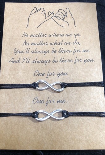 Matching Bracelets for Best Friends Pinky Promise Bracelets Infinity ...