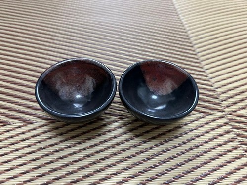 Two Sake Cups Set Ceramic Japanese Traditional Drinkware | eBay