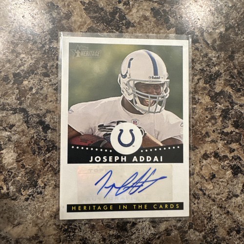 2006 Topps Heritage Heritage in the Cards Auto HCA-JA Joseph Addai Auto ...