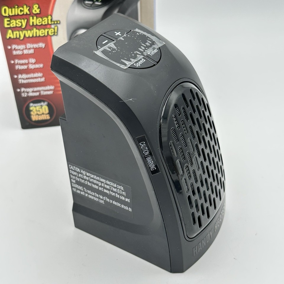 Handy Heater Personal Ceramic Space Heater with Adjustable Heat No ...