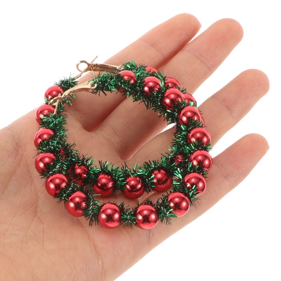 1 Pair Christmas Earrings For Women Tree Bell Charms Holiday Party ...