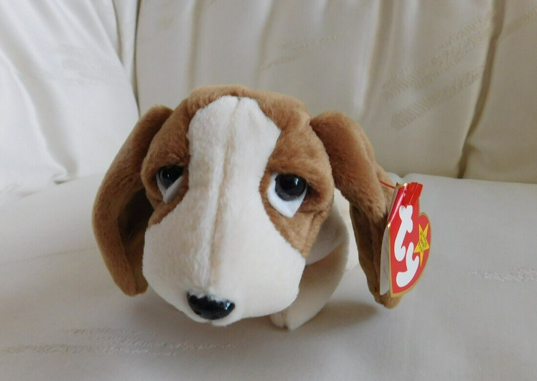 TY - June 5th 1997 Beanie Baby Dog - Tracker the Basset Hound - Perfect ...