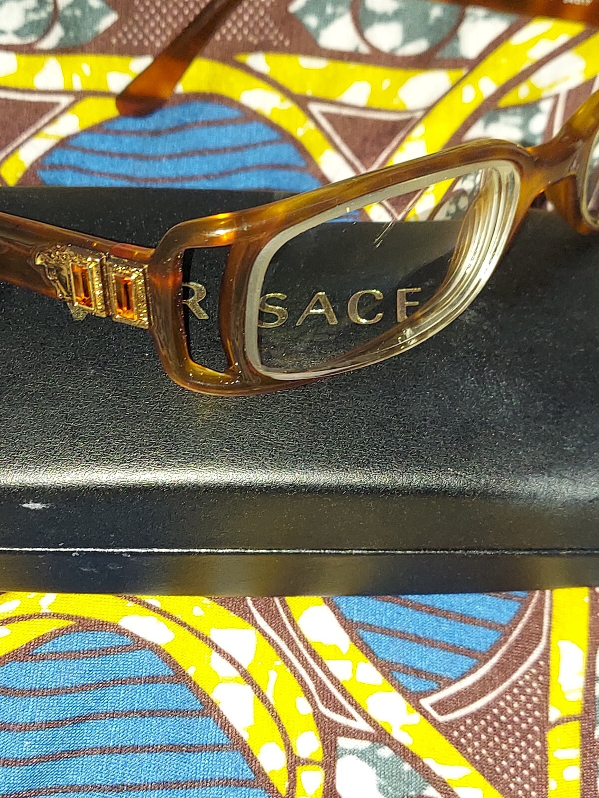 Vintage Versace 1970s? Faux Tortoise Shell glasses Mo… - Gem