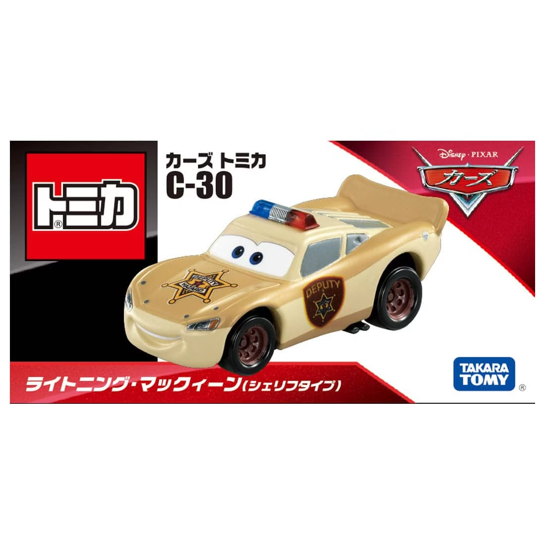 Takara Tomy / Disney Tomica Pixar Cars C-30 Lightning McQueen Sheriff ...