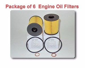 PACKAGE OF 6 ENGINE OIL FILTER CH10066 Fits: MINI COOPER COUNTRYMAN ...