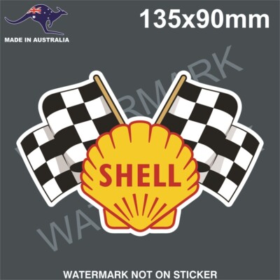 VINTAGE SHELL RACING STICKER | eBay Australia