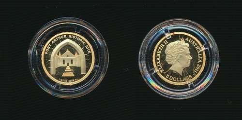 Australia: 2011 $5 1/25oz 9999 GOLD Port Arthur Historic Site Proof ...