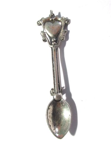 Sterling Silver Miniature Spoon Brooch Pin 4.5 Gms | eBay