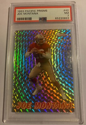 Joe Montana 1993 Pacific Prisms #42 PSA 7 Very Rare Graded Prism Card ...