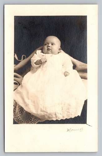 RPPC Toddler Baby Studio Portrait OLD VTG AZO Stamp Box Unused Photo ...