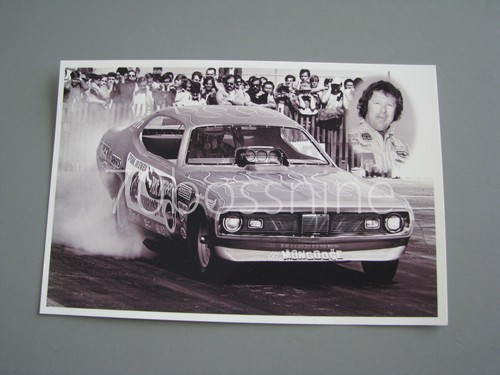 TOM McEWEN B&W 4x6 MONGOOSE II HOT WHEELS FUNNY CAR PHOTO NHRA DRAG ...