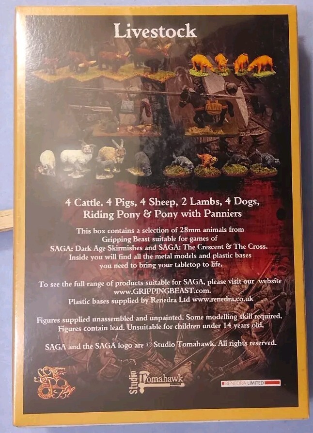 28mm Gripping Beast Saga Livestock Set SSB24 | eBay