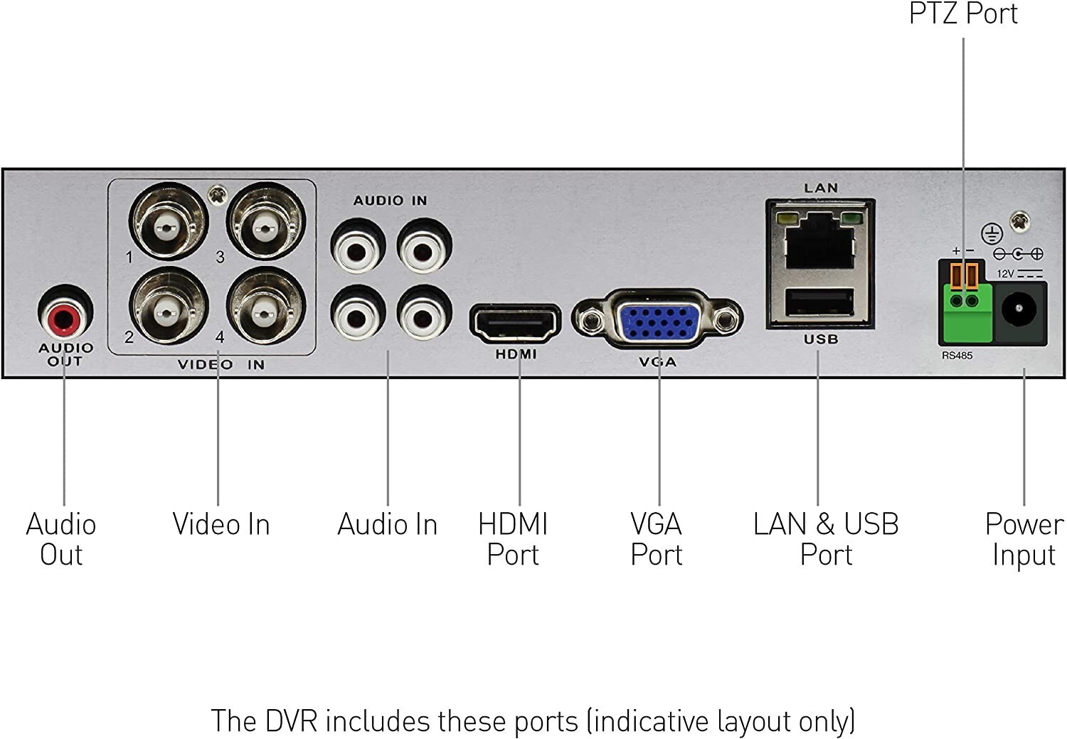 Swann 2 Camera 4 Channel 1080p HD DVR Security System With 1TB Hard ...