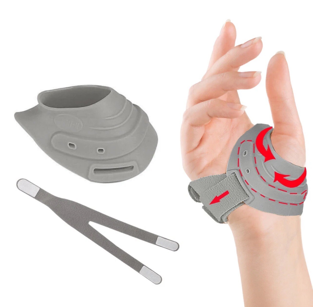 CMC Thumb Brace + 1 Sleeve Waterproof Splint Arthritis Tendonitis ...