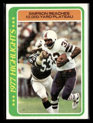 1978 Topps #4 O.J. Simpson | eBay