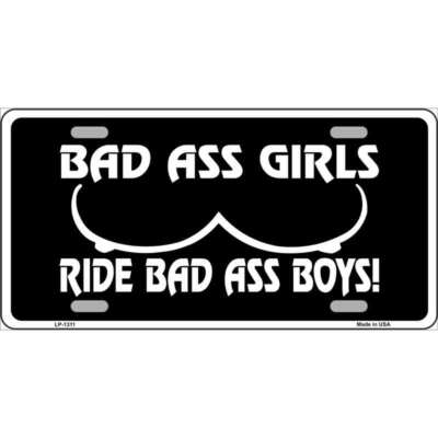 Bad Ass Girls Novelty Metal License Plate Tag LP-1311 | eBay