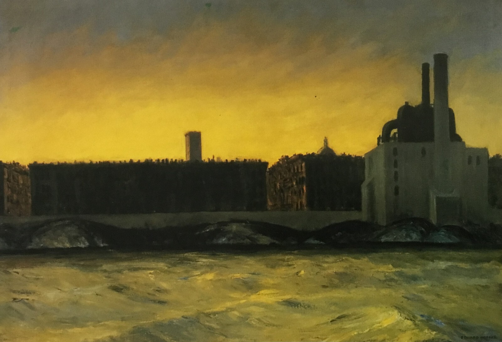 Edward Hopper East River Custom Framed Print | eBay UK