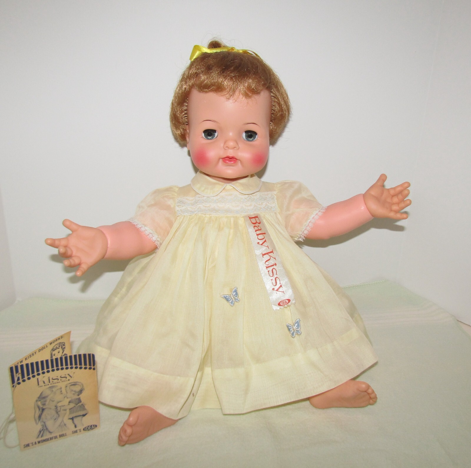Vintage Doll Ideal KISSY BABY Playpal Type 21” Original Dress Tag ...