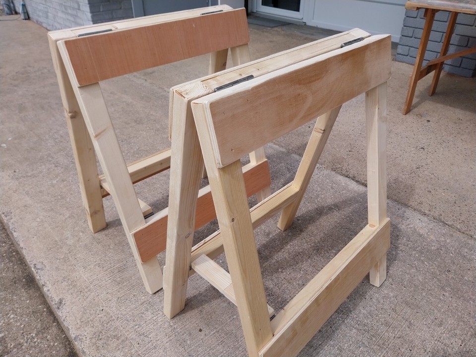 Model Railway Baseboard Folding Trestle Support or Legs Various Sizes ...