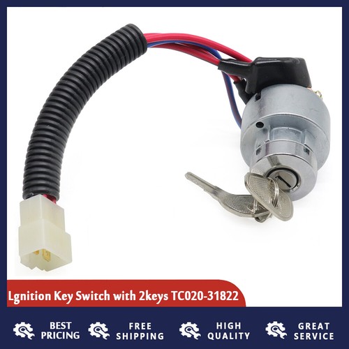 Ignition Switch Ignition Lock & 2 Keys For Kubota L3400 L3700 L3800 ...