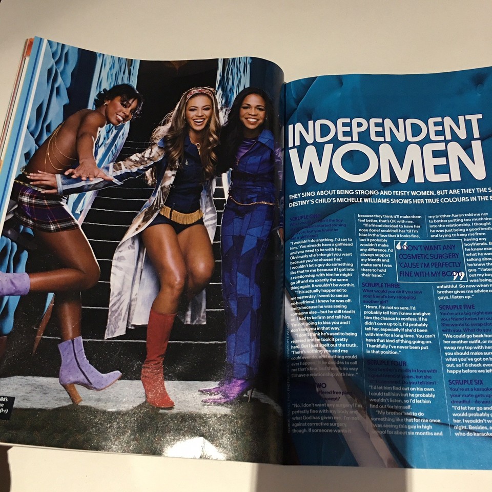 Bliss magazine Britney Spears April 2001 UK Sketchers Ad Destiny’s ...