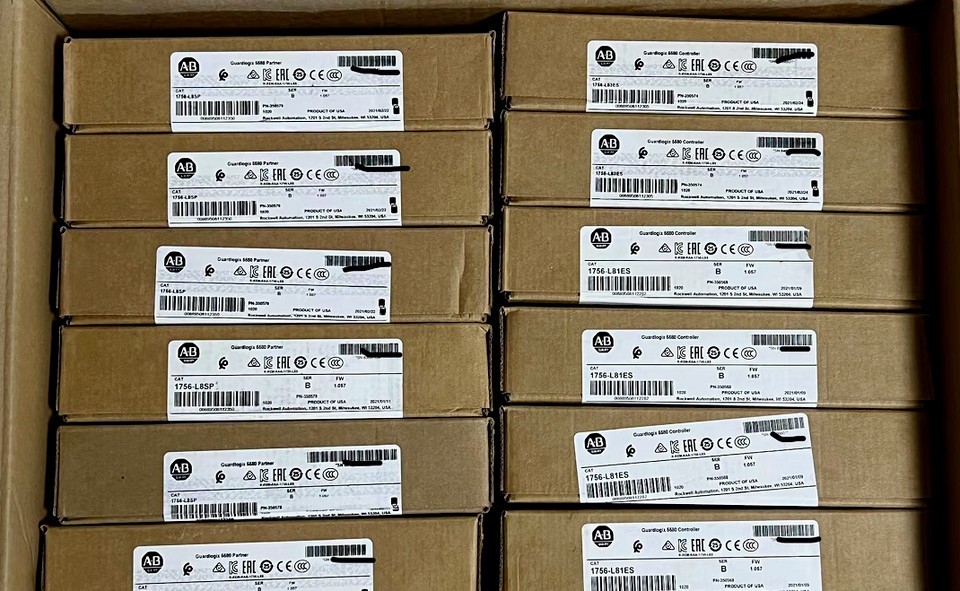 New Factory Sealed AB 1756-L81ES SER B GuardLogix5580 Controller ...