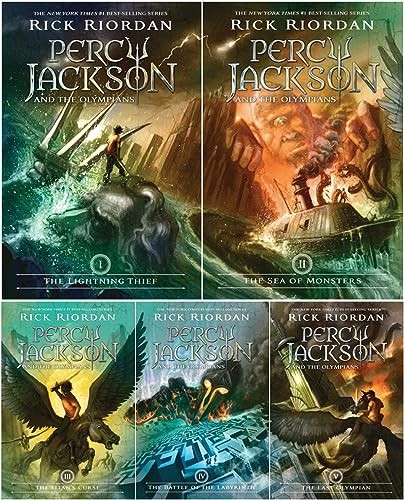 Rick Riordan PERCY JACKSON & THE OLYMPIANS Series Set Book 1-5 | eBay