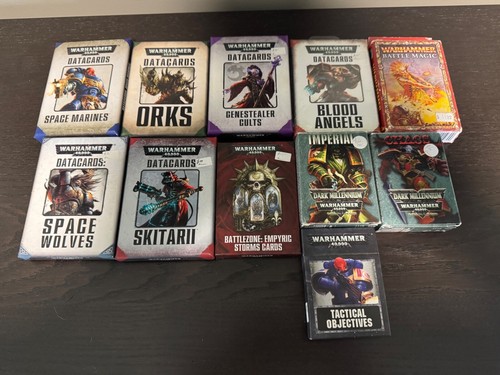 WARHAMMER 40K DATACARDS Lot of 11 sets! | eBay