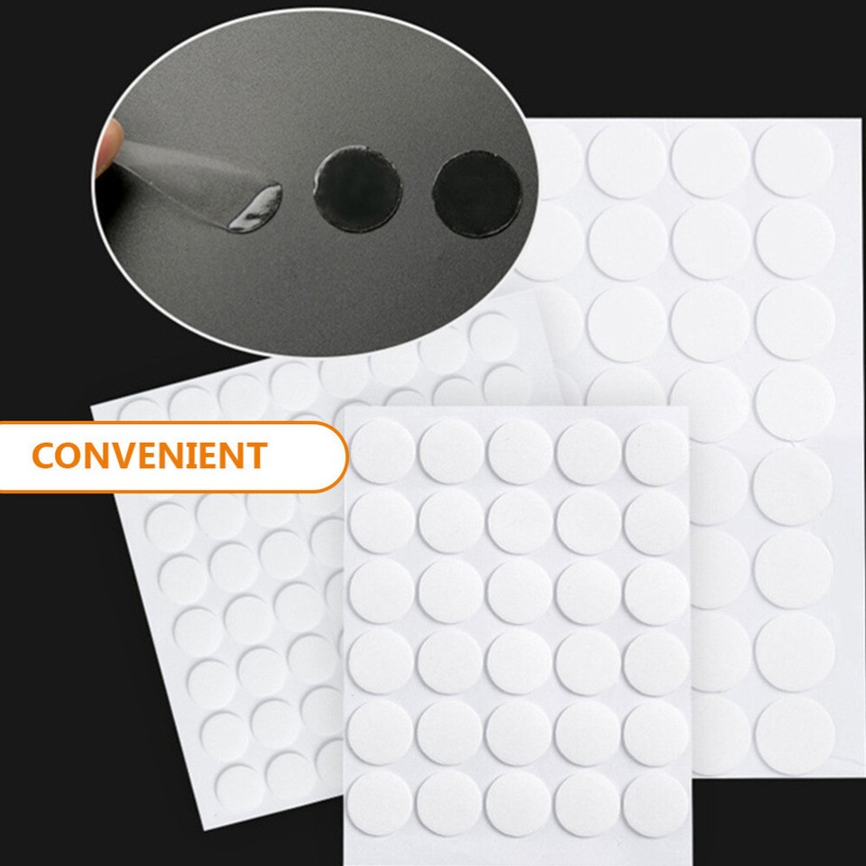 7 Sheets Double Sided Round Stickers Adhesives Posters Tape | eBay