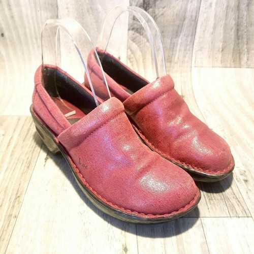 BOC Born Concept Womens C00068 Sz 7 Red Textured Slip on Clogs | eBay